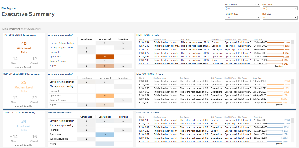 5 Best Risk Dashboard Examples